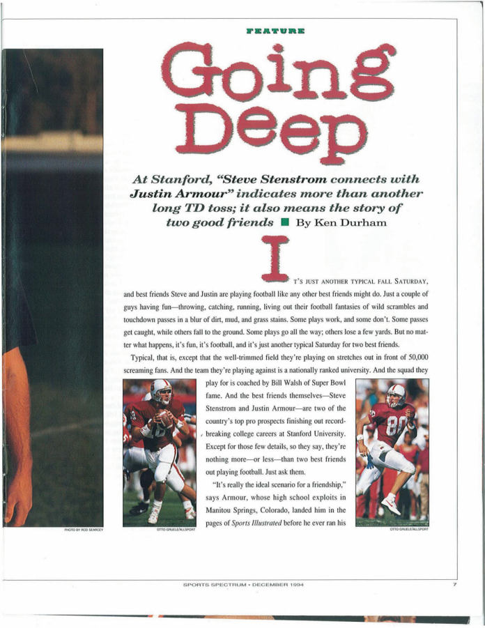 Throwback Thursday: December 1994, Steve Stenstrom - Sports Spectrum