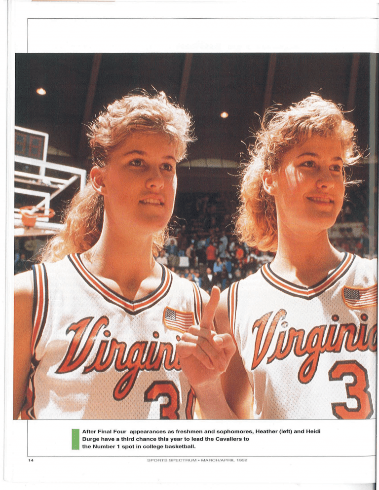Throwback: Heather and Heidi Burge, March/April 1992 - Sports Spectrum