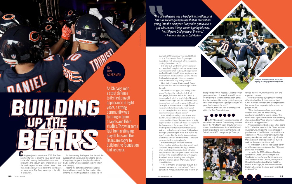 MAGAZINE: Building Up the Bears - Sports Spectrum