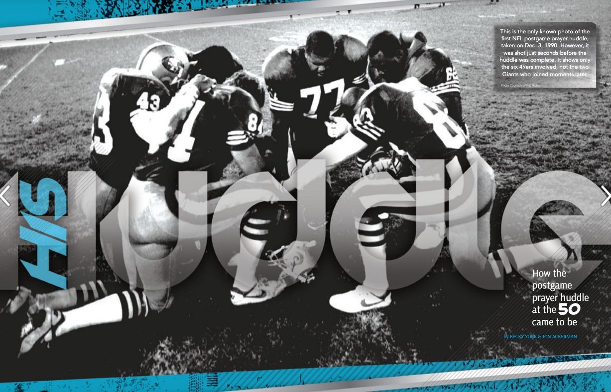 MAGAZINE: His Huddle - How the NFL prayer huddle after games began